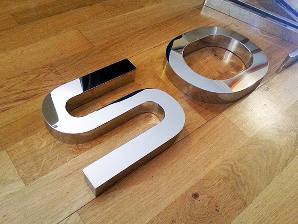 LETRAS METALICAS 2 LLETRES I LOGOS EN METALL Fabriquem lletres metàl ...